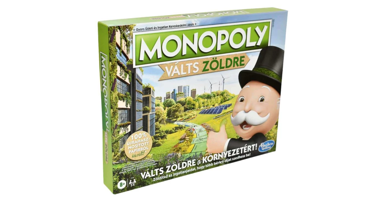 Monopoly Válts Zöldre társasjáték